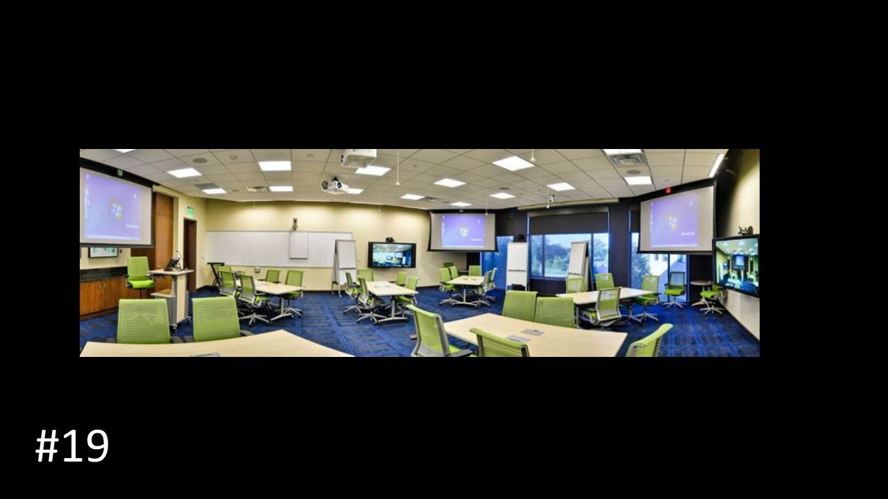 Notes, Learning Space Examples – IUPUI Classroom Needs Analysis 2018