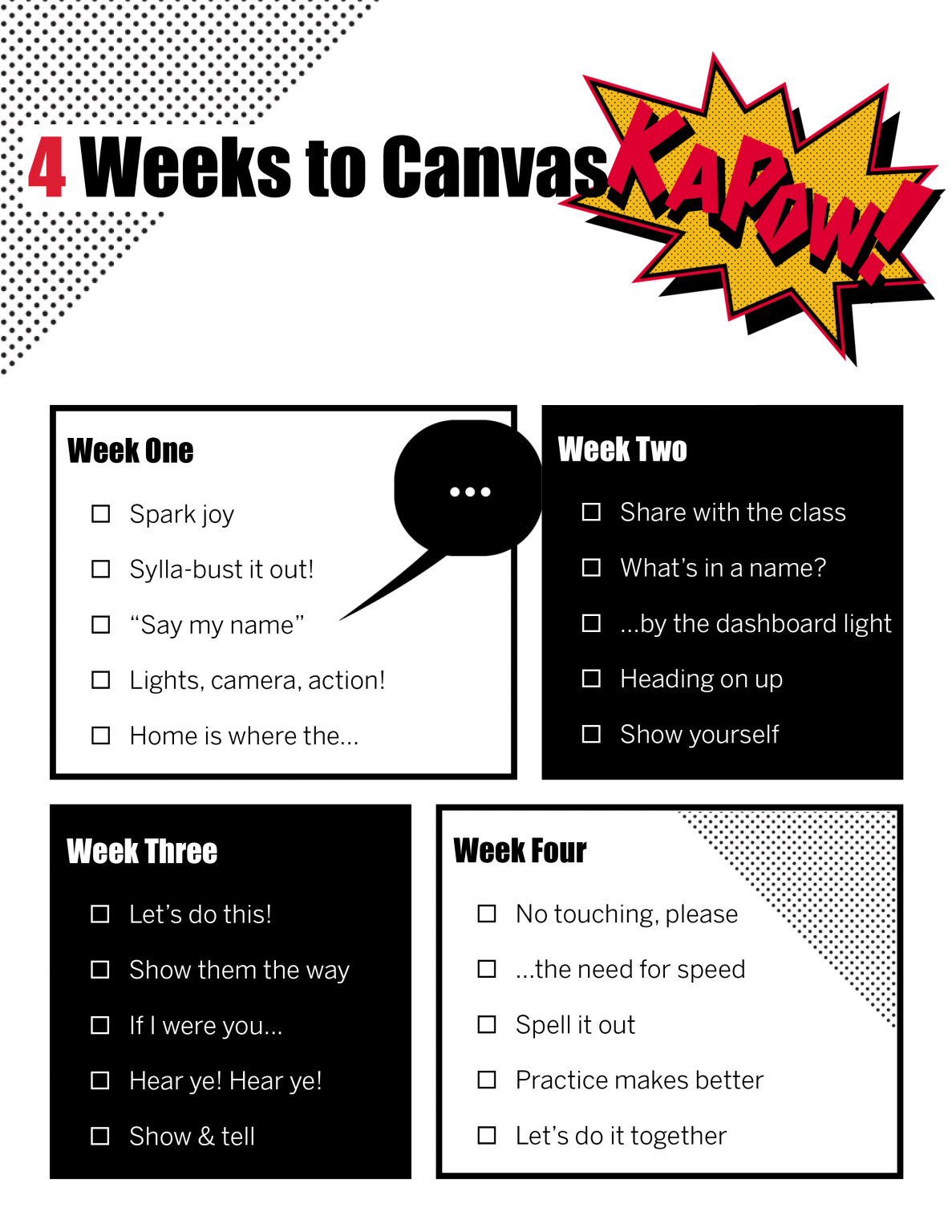 4 Weeks to Canvas Kapow – Simple Book Publishing